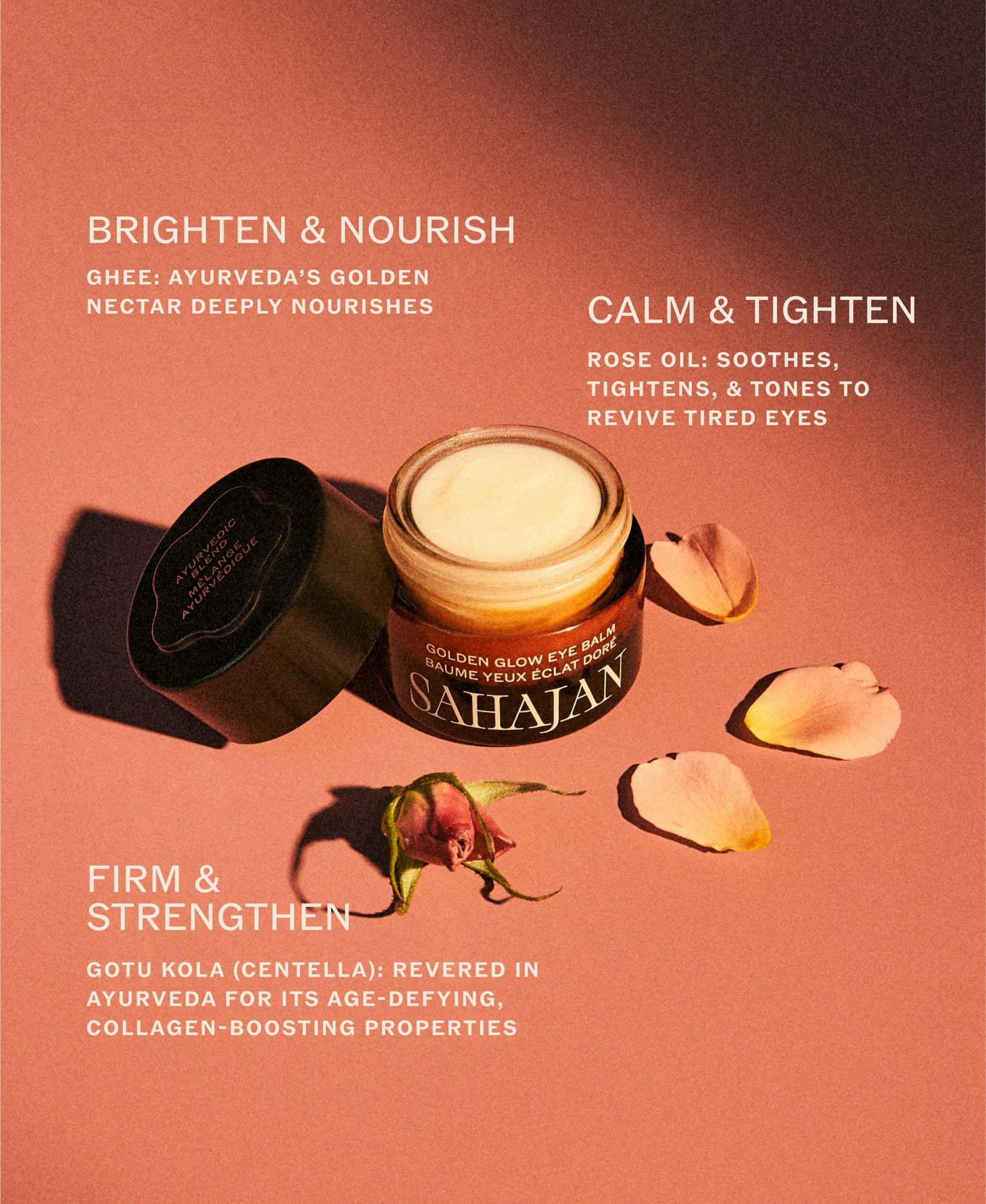Sahajan Golden Glow Eye Balm with Ghee, Eye Bright + Centella